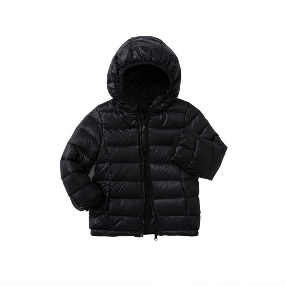 GYRATEDREAM Girls Boys Winter Puffer Fake Down Jacket Kids Lightweight Packable Hooded Warm Coat ...