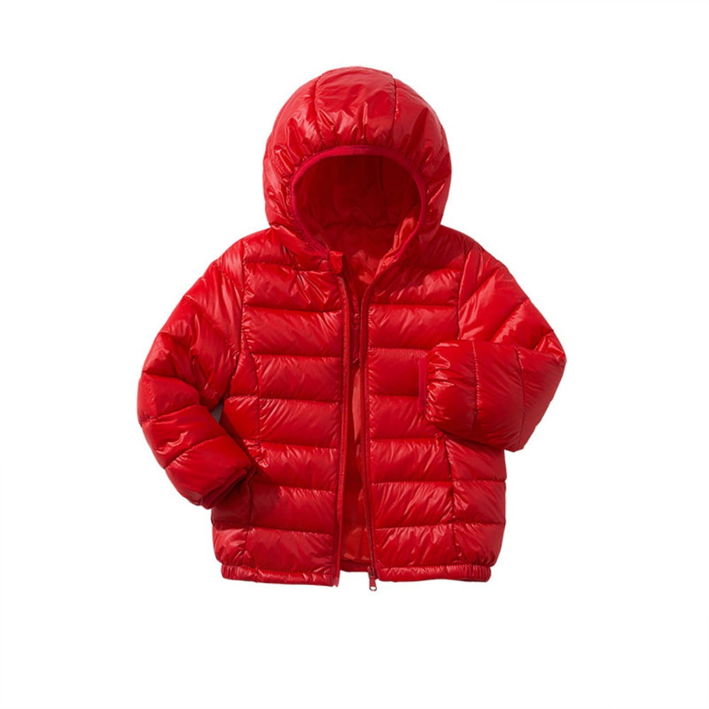 GYRATEDREAM Girls Boys Winter Puffer Fake Down Jacket Kids Lightweight Packable Hooded Warm Coat ...