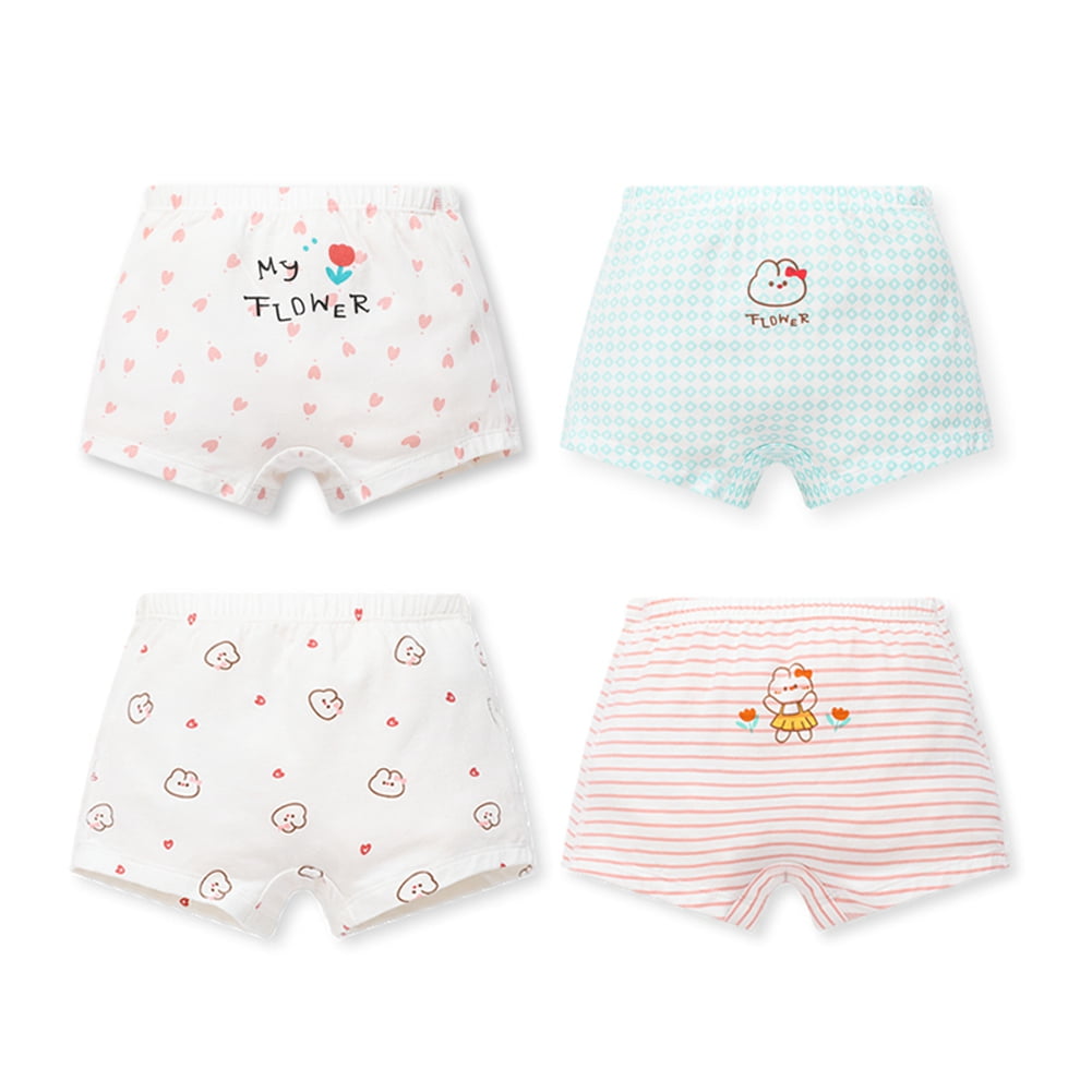 GYRATEDREAM Girls Cotton Boxers Briefs Soft Breathable Underwear ...