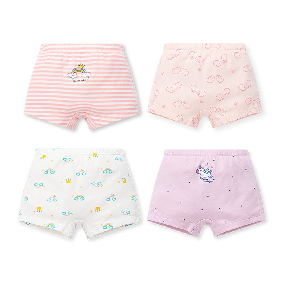 GYRATEDREAM Girls Cotton Boxers Briefs Soft Breathable Underwear ...