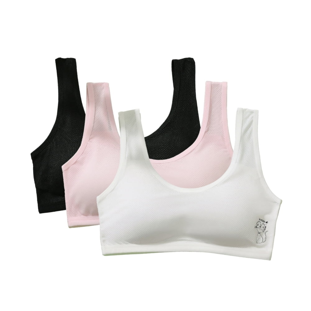 GYRATEDREAM Girls' Cotton Cropped Bra Intimates Teen Cami Training Bra ...
