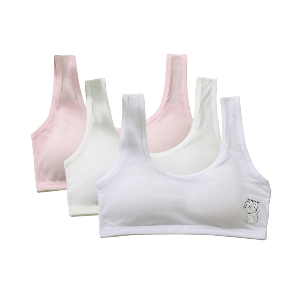 GYRATEDREAM Girls' Cotton Cropped Bra Intimates Teen Cami Training Bra ...