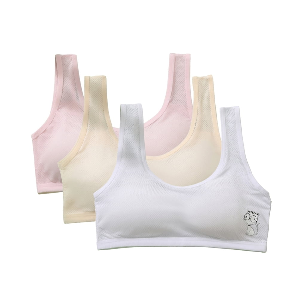 GYRATEDREAM Girls' Cotton Cropped Bra Intimates Teen Cami Training Bra ...