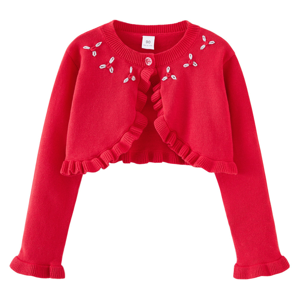 GYRATEDREAM Girls Long Sleeve Cardigan Childrens Kids Bolero Shrug ...