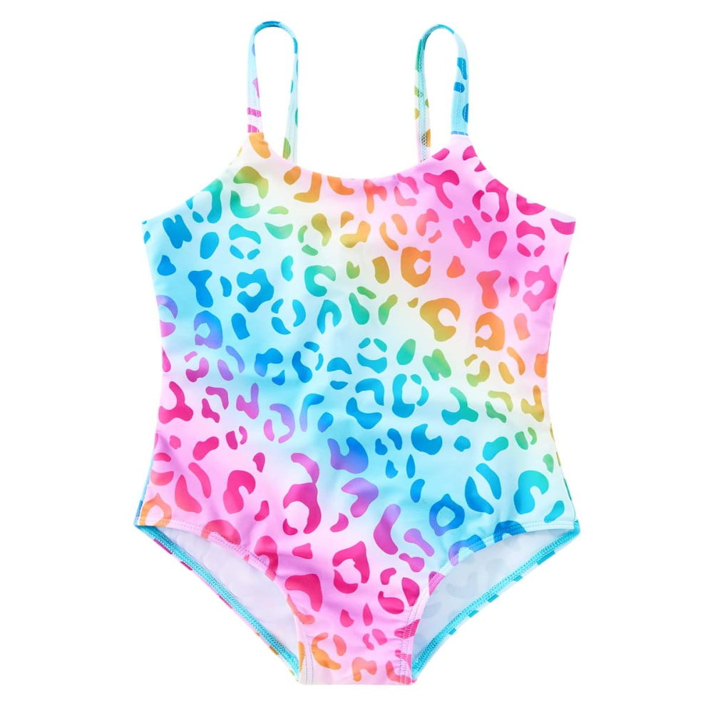 GYRATEDREAM Girls One Piece Swimsuits Quick Dry Beach Sets Bathing ...