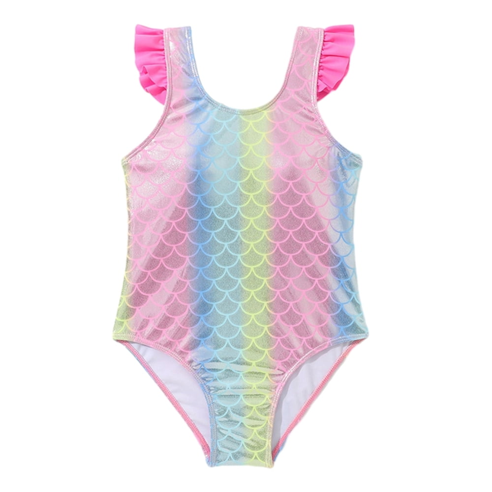 GYRATEDREAM Girls One Piece Swimsuits Summer UPF 50+ Quick Dry Beach ...