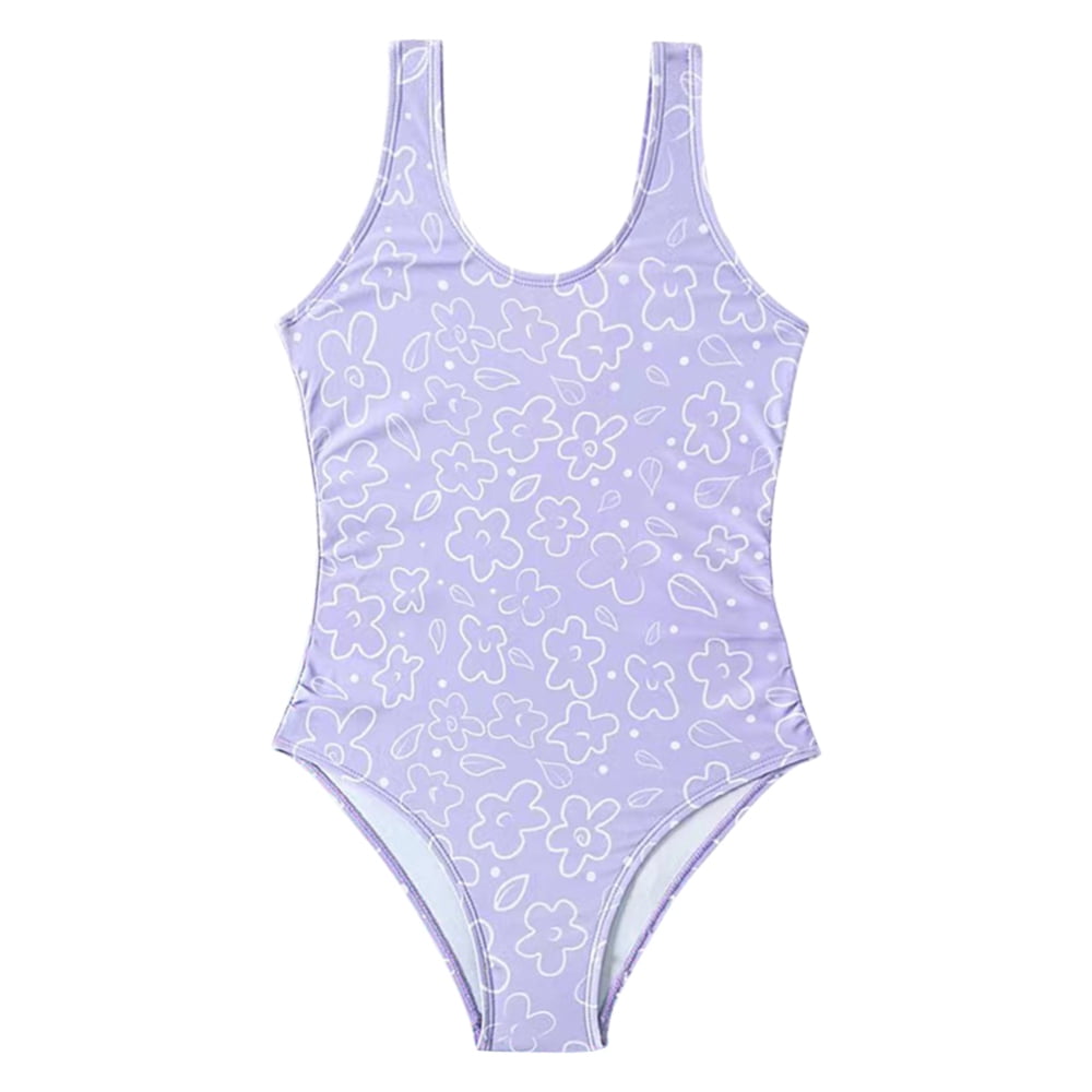 GYRATEDREAM Girls One Piece Swimsuits Summer UPF 50+ Quick Dry Cross ...
