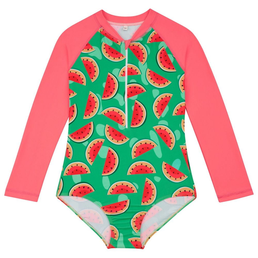 GYRATEDREAM Girls Rash Guard Long Sleeve Swimsuits One Piece Swimsuits ...