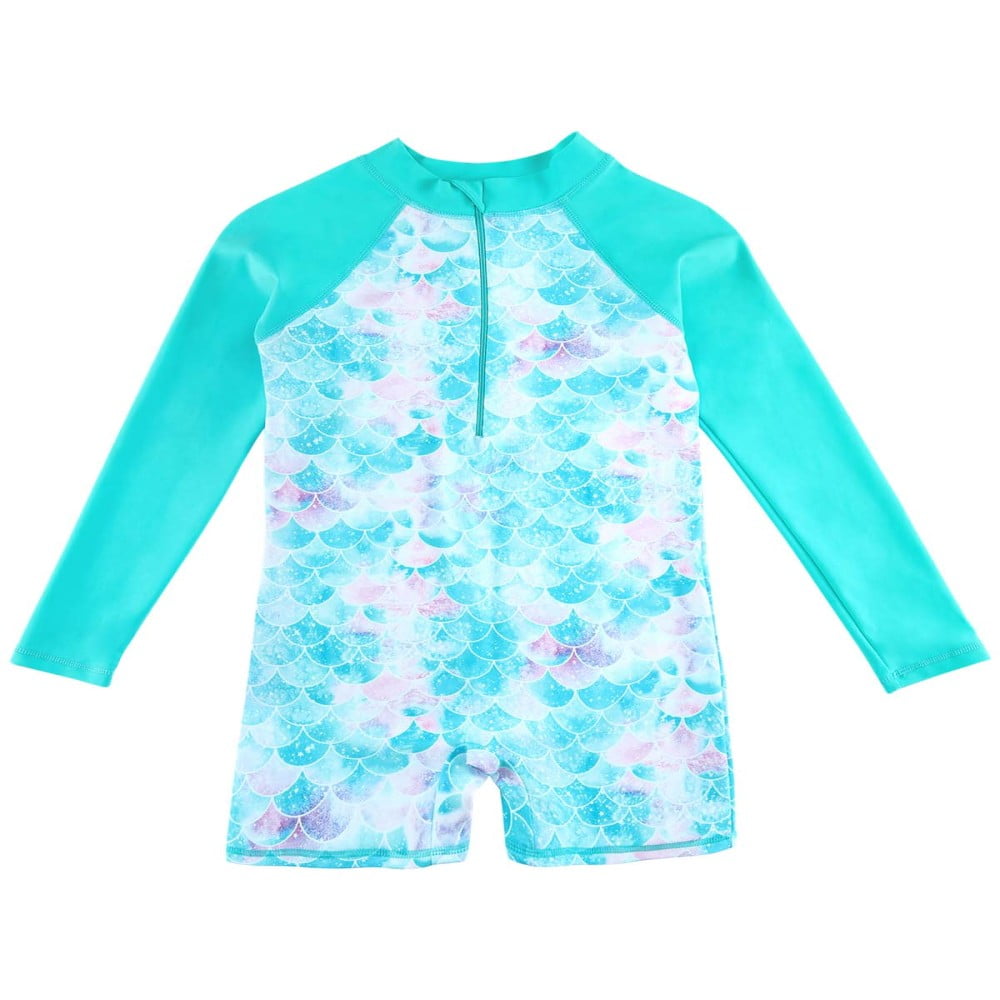 GYRATEDREAM Girls Rash Guard One Piece Swimsuits Long Sleeve UPF 50 ...