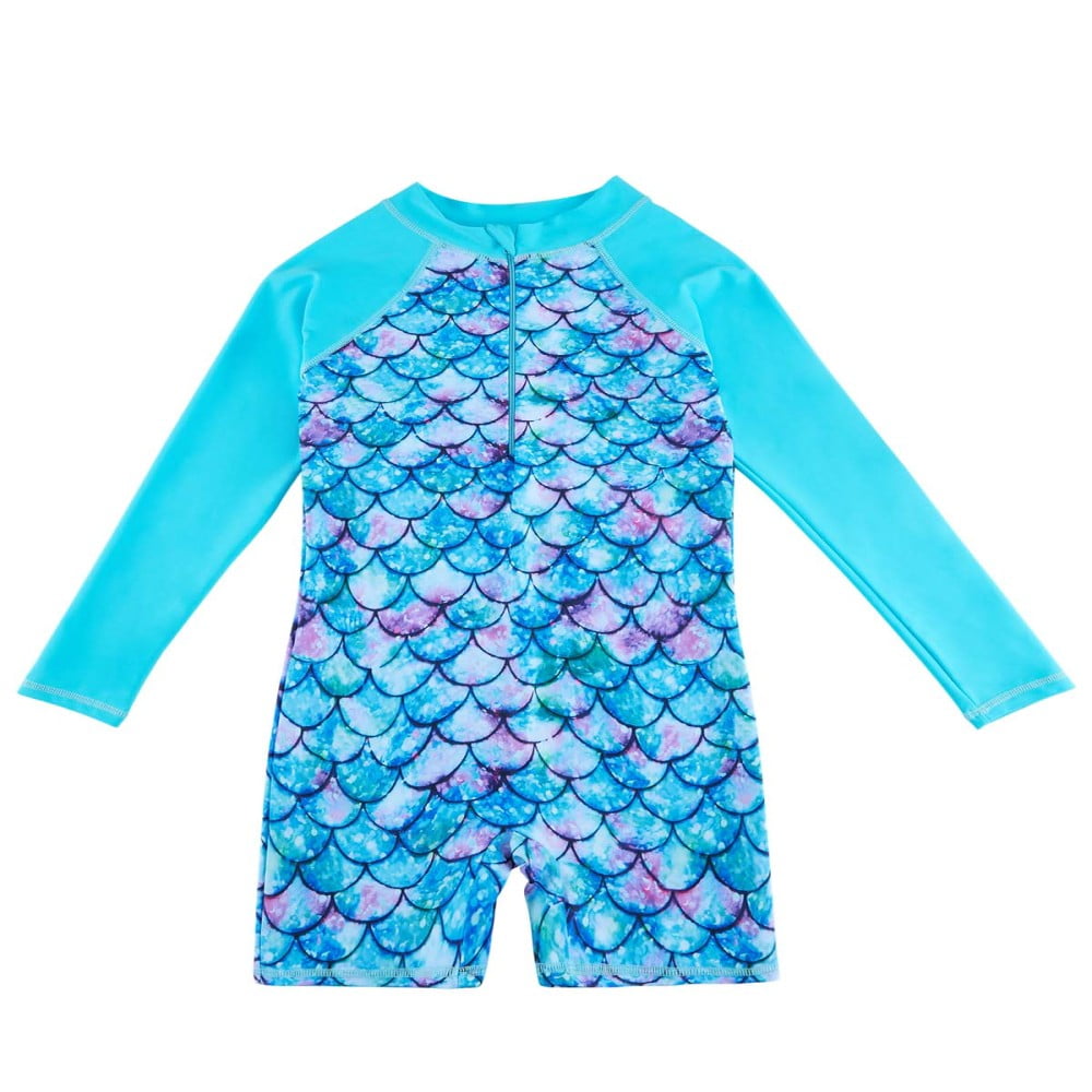 GYRATEDREAM Girls Rash Guard One Piece Swimsuits Long Sleeve UPF 50 ...