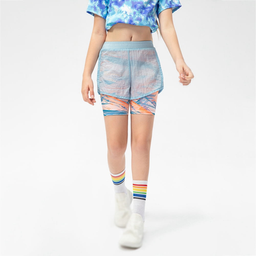GYRATEDREAM Girls Running Shorts Summer Kids Athletic Shorts Quick Dry ...