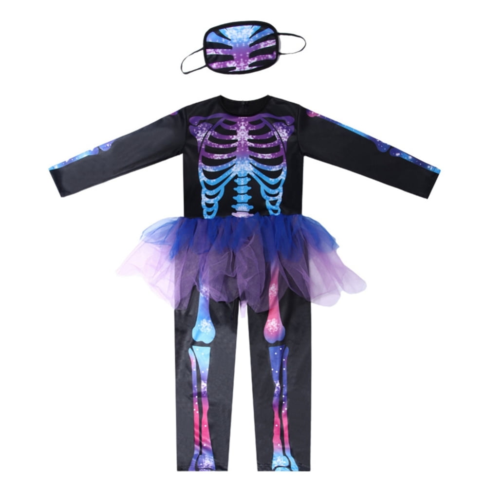 GYRATEDREAM Girls Scared To The Bone Costume Kids Perfect for Halloween ...