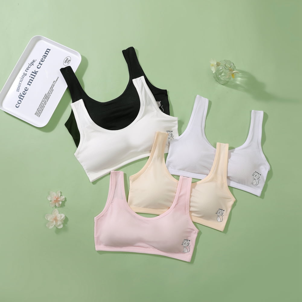 GYRATEDREAM Girls Seamless Bra Ultra Comfort Soft,Thin AA Cup,Invisible ...