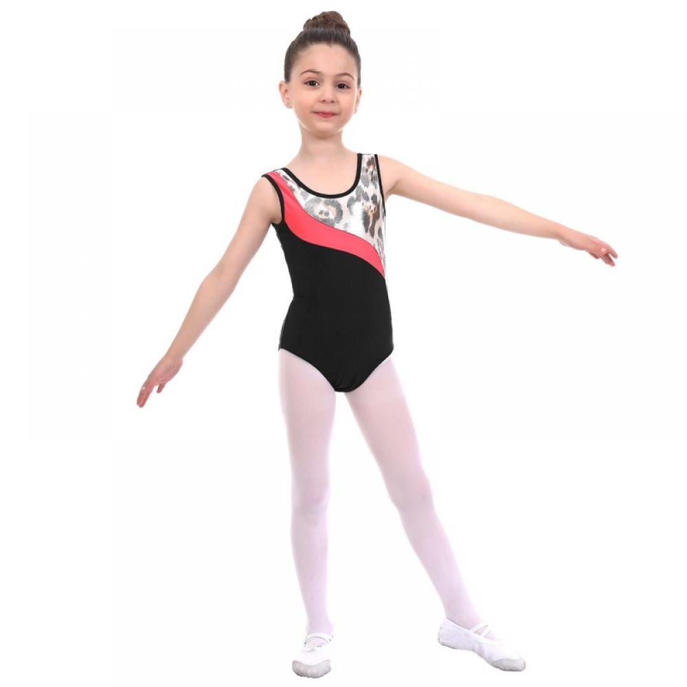 GYRATEDREAM Girls Sleeveless Leotard Kids Bodysuit for Dance Gymnastics ...