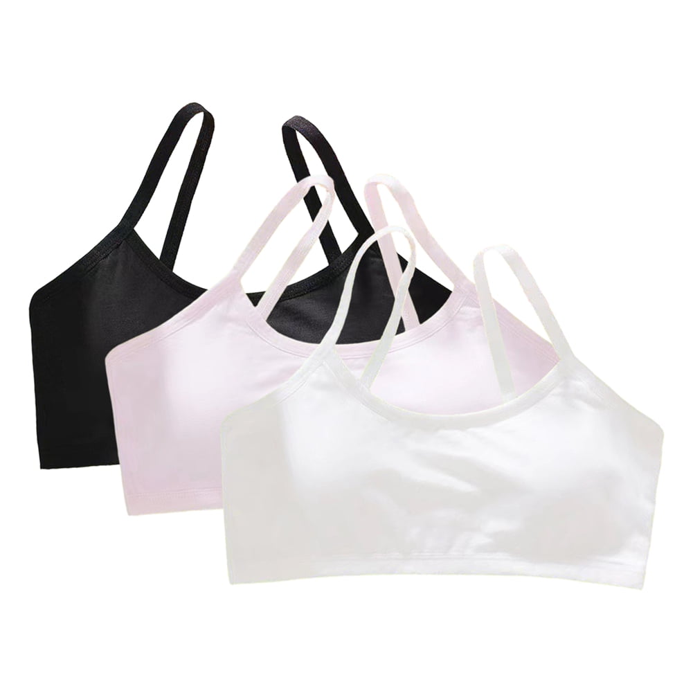 GYRATEDREAM Girls' Spaghetti Strap Sports Bra Crop Training Bras for ...