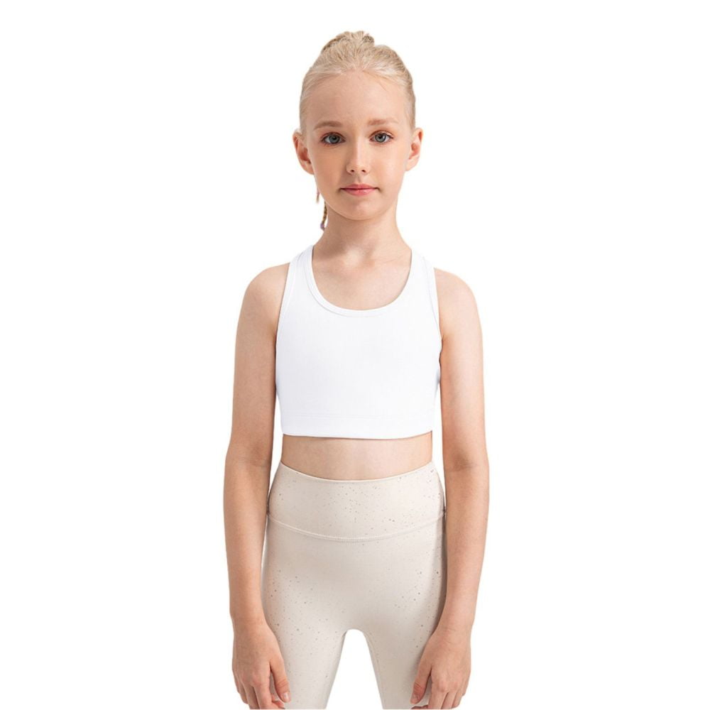 GYRATEDREAM Girls Sprots Bra Seamless Training Bra Girls Dance Yoga Run ...