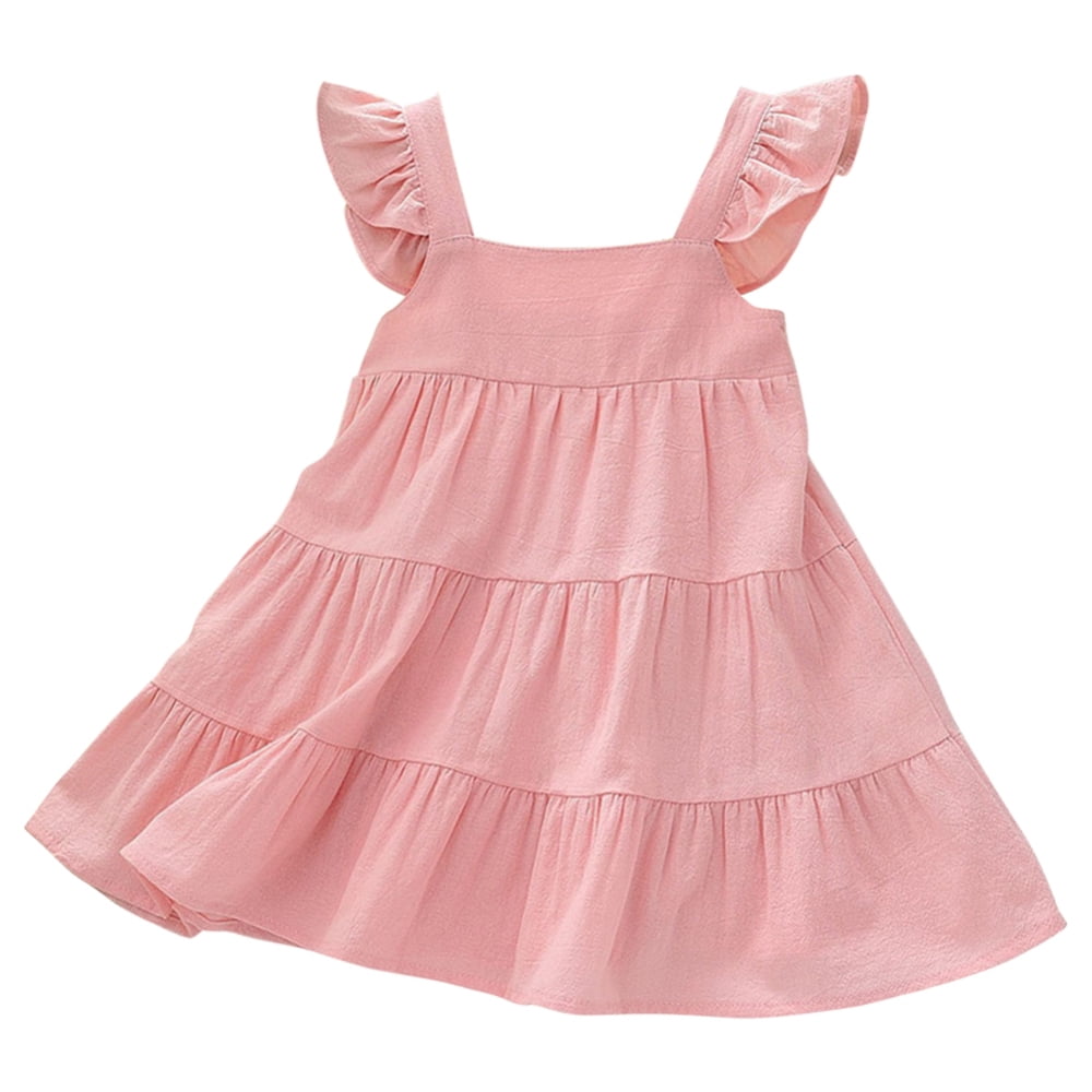GYRATEDREAM Girls Summer Dress Flutter Sleeve A Line Casual Elegant ...
