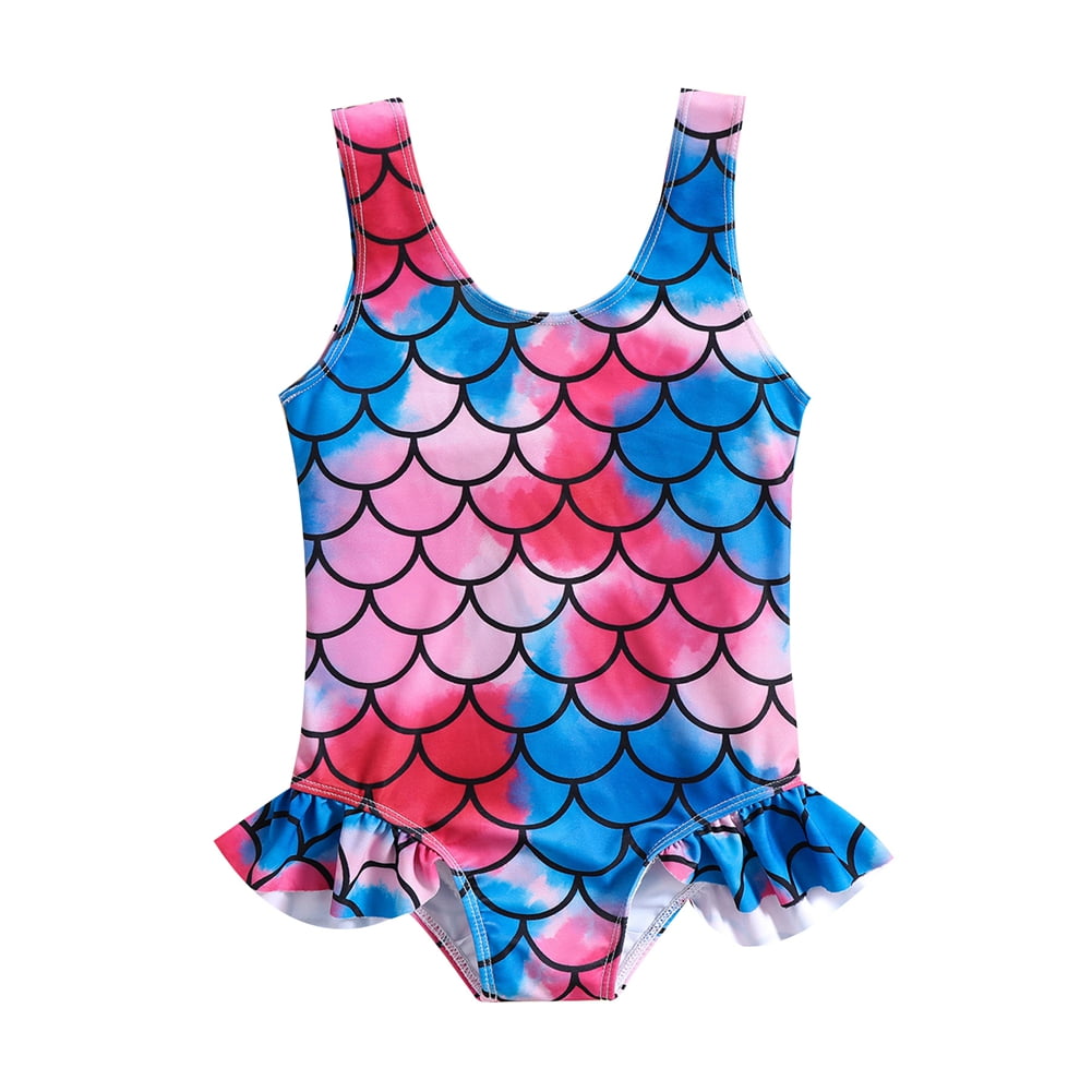 GYRATEDREAM Girls Swimsuits One Piece Swimsuits Variety of Print Beach ...