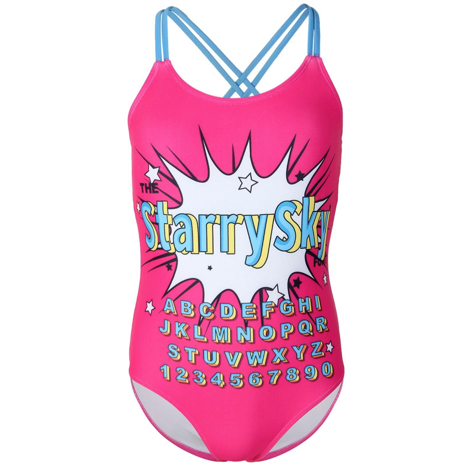 GYRATEDREAM Girls Swimsuits Sport Athletic One Piece Swimsuit Bathing ...