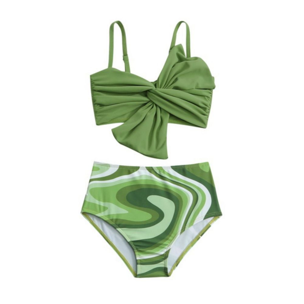 GYRATEDREAM Girls Swimsuits Two Piece Cute Bow swimsuit Tankini Set 2 ...
