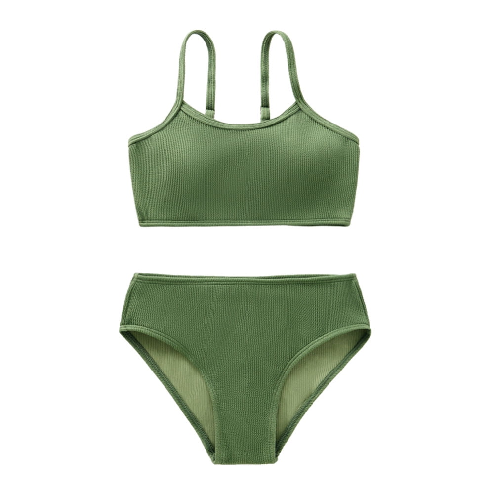 GYRATEDREAM Girls Two Piece Swimsuits Beach Swimwear Kids Bikini ...