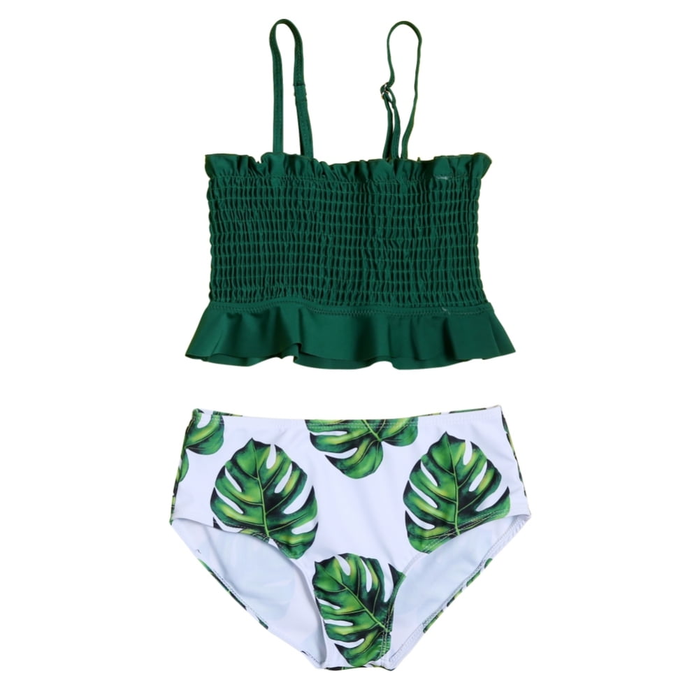 GYRATEDREAM Girls Two Piece Swimsuits Bikini Set Bathing Suit Kids ...