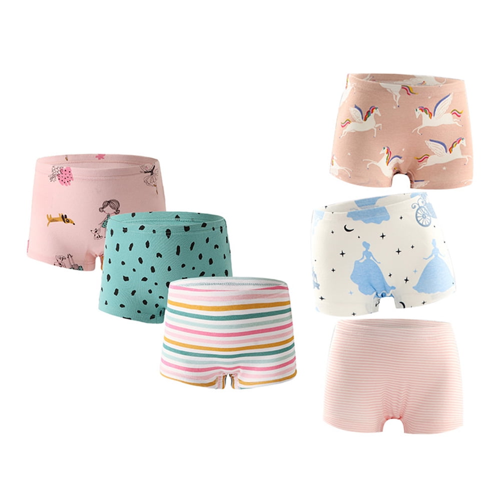 GYRATEDREAM Girls Underwear,Boyshort Panties,100% Cotton Super Soft ...