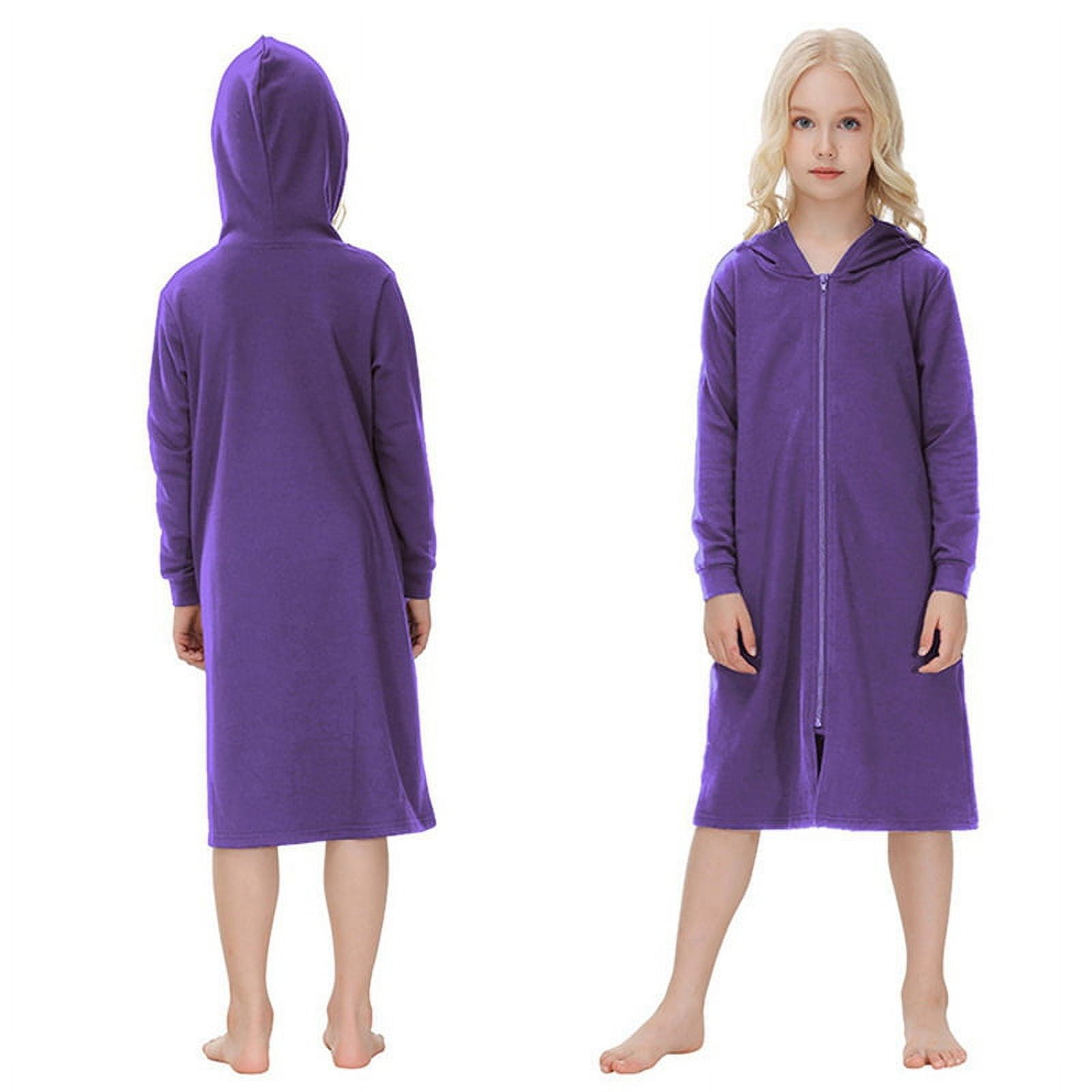 GYRATEDREAM Girls Zip Up Hoodies Robes Soft Cotton Long Sleeve ...