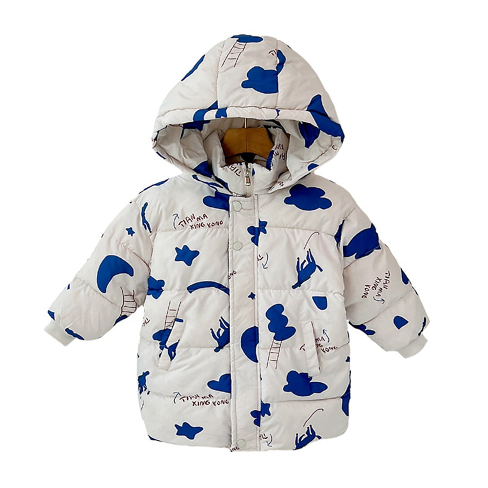 GYRATEDREAM Girls and Toddlers' Long Lightweight Hooded Puffer Jacket - Walmart.com