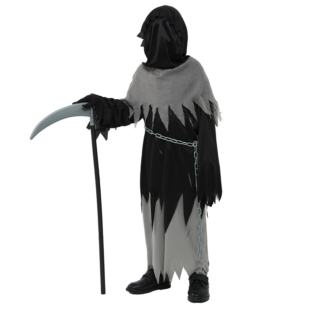 GYRATEDREAM Grim Reaper Costume for Kids Phantom Halloween Costume with ...