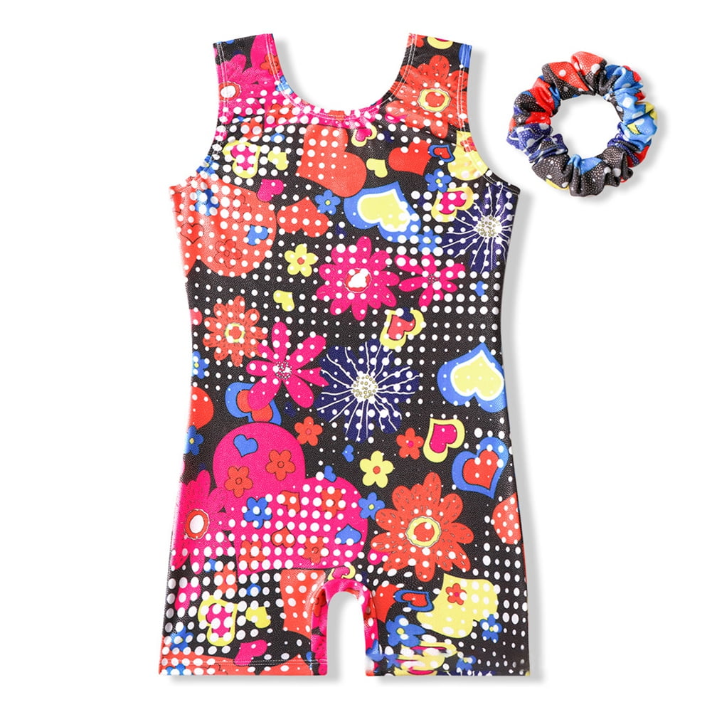 GYRATEDREAM Gymnastics Leotards for Girls Dance Biketards with Shorts ...