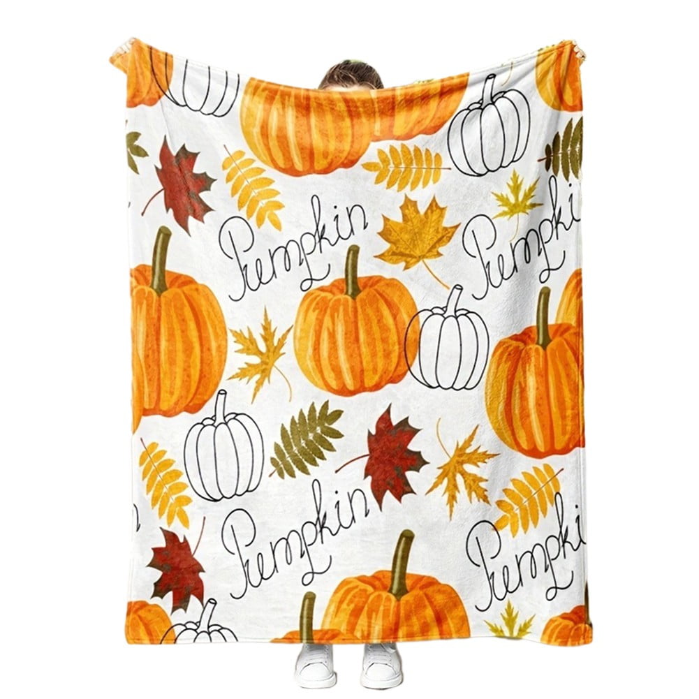 GYRATEDREAM Halloween Throw Blanket Fleece, Pumpkins Halloween Blankets ...