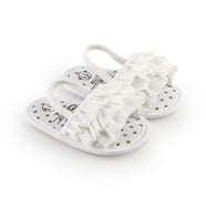 GYRATEDREAM Baby Toddler Infant Girls PU Leather Soft Sole Summer Sandals Flower Princess Flat ...