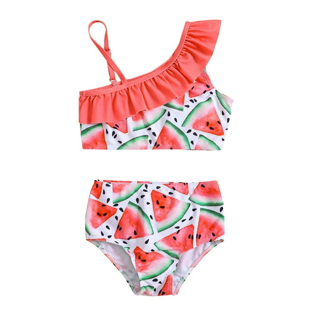 GYRATEDREAM Infant Baby Girls Two Piece Swimsuits Print Bikini One ...