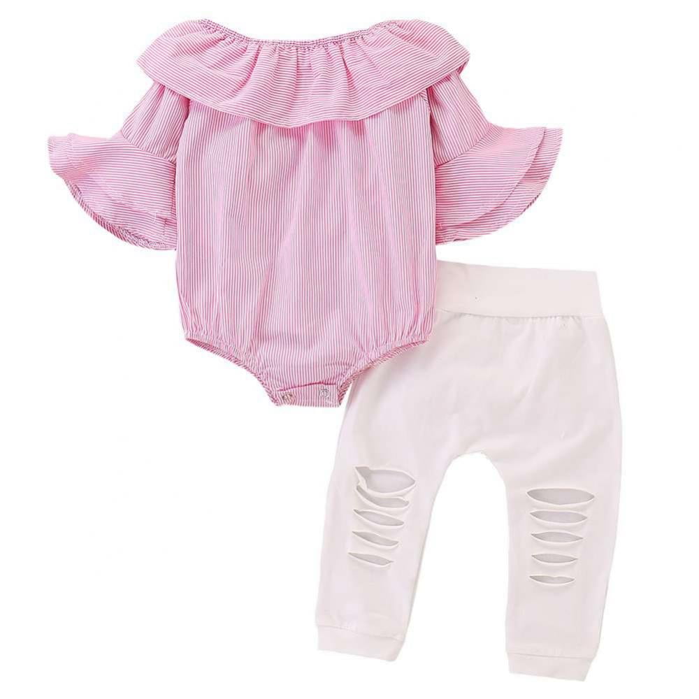 GYRATEDREAM Infant Toddler Baby Girl Clothes Romper Bodysuit Fashion ...