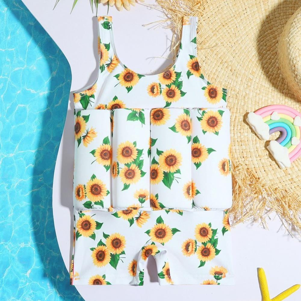 GYRATEDREAM Kids Float Swimsuit Buoyancy Sticks for Baby Girls One ...