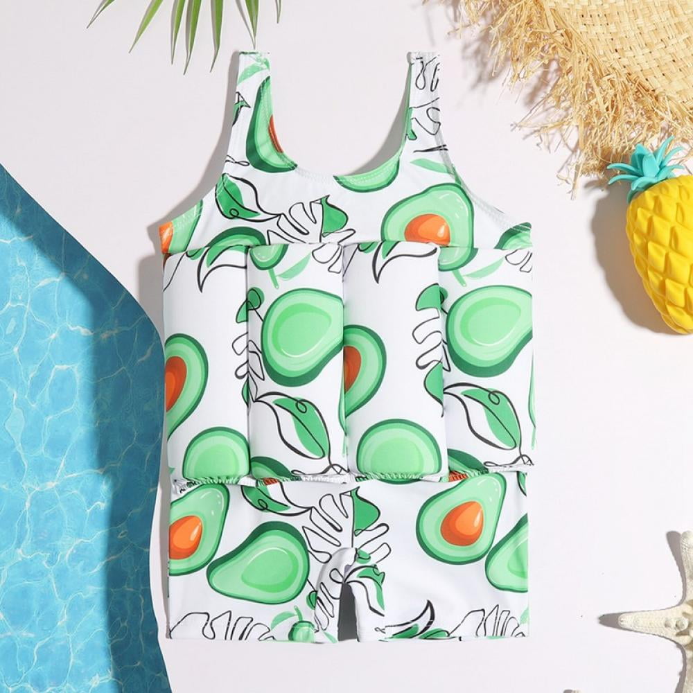 GYRATEDREAM Kids Float Swimsuit Buoyancy Sticks for Baby Girls One ...