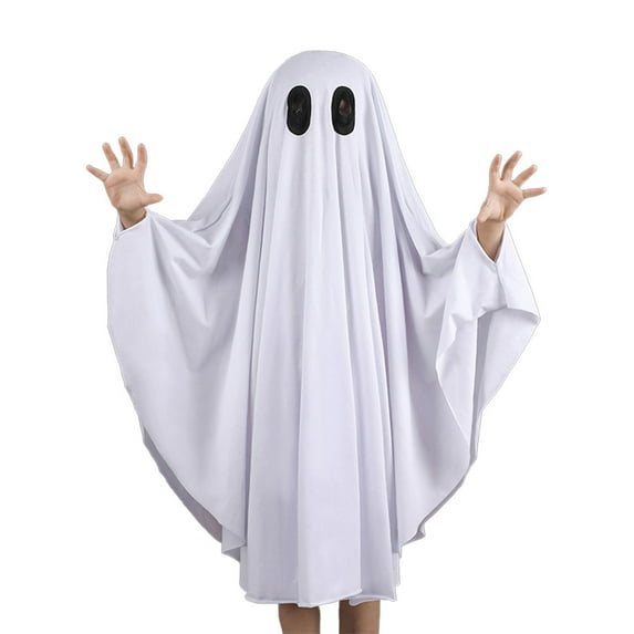GYRATEDREAM Kids Ghost Costume, Halloween Ghost Costume, White Silent ...