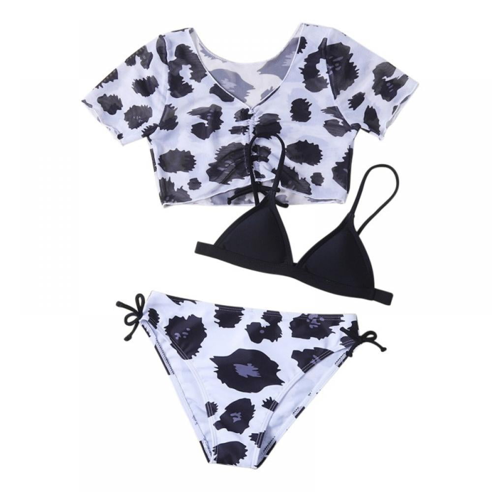 GYRATEDREAM Kids Girl 3 Pack Bikini Set Swimwear Bathing Suit Beach ...