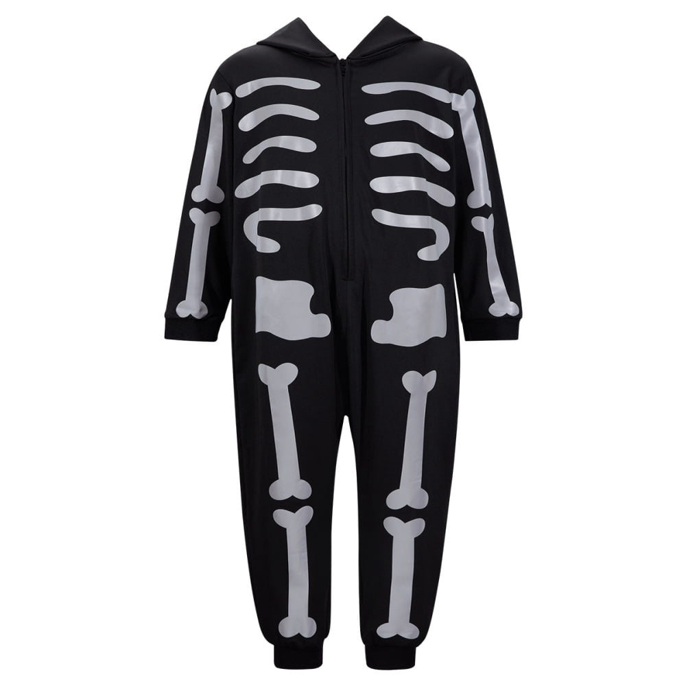 GYRATEDREAM Kids Glows in the Dark Skeleton Costume Skelebones Jumpsuit ...