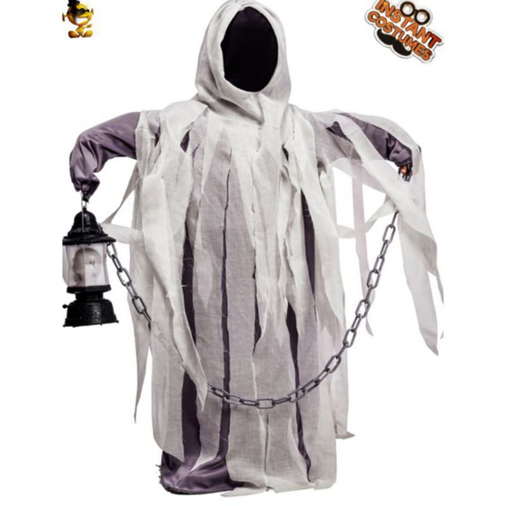 GYRATEDREAM Kids Halloween Costume White Scary Ghost Robe Devil Hooded ...