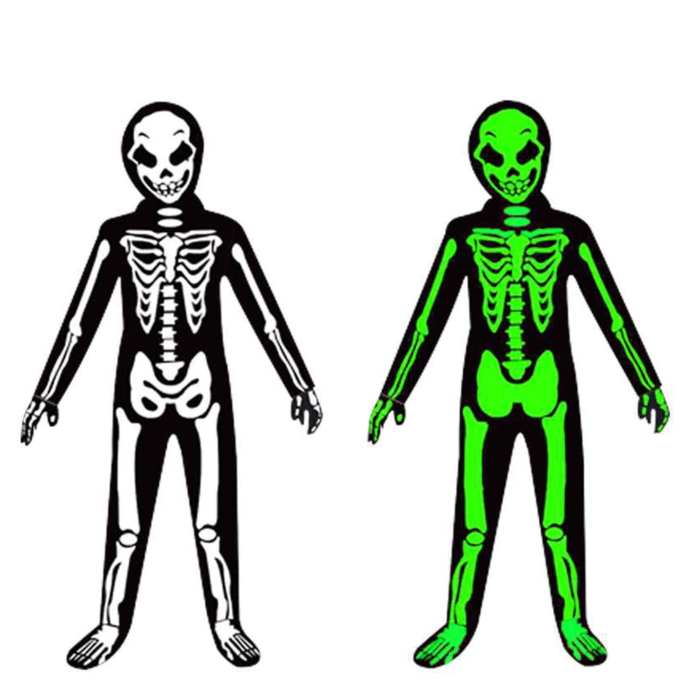 GYRATEDREAM Kids Skeleton Costume Glow in the Dark Skeletons Bone ...