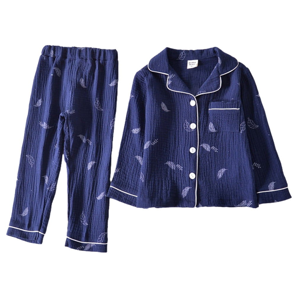 GYRATEDREAM Kids Toddler Girl Boy Two Piece Pajamas Set Button Down ...
