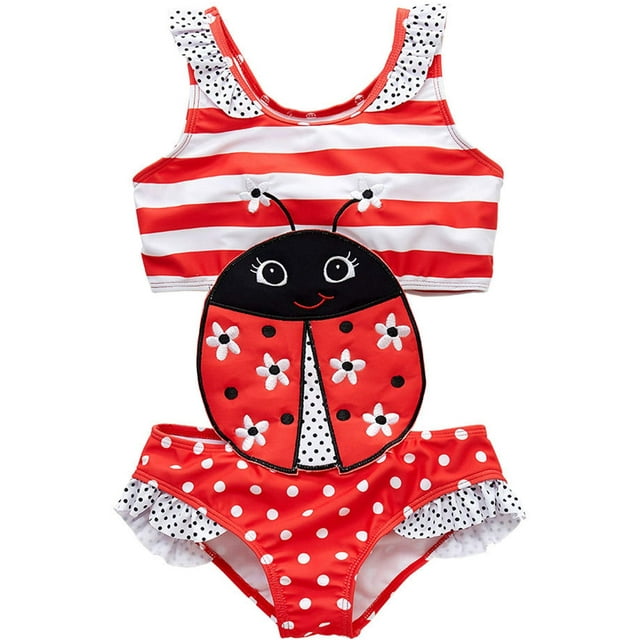 GYRATEDREAM Kids Toddler Girls Swimsuit Swimming Costume One-Piece ...