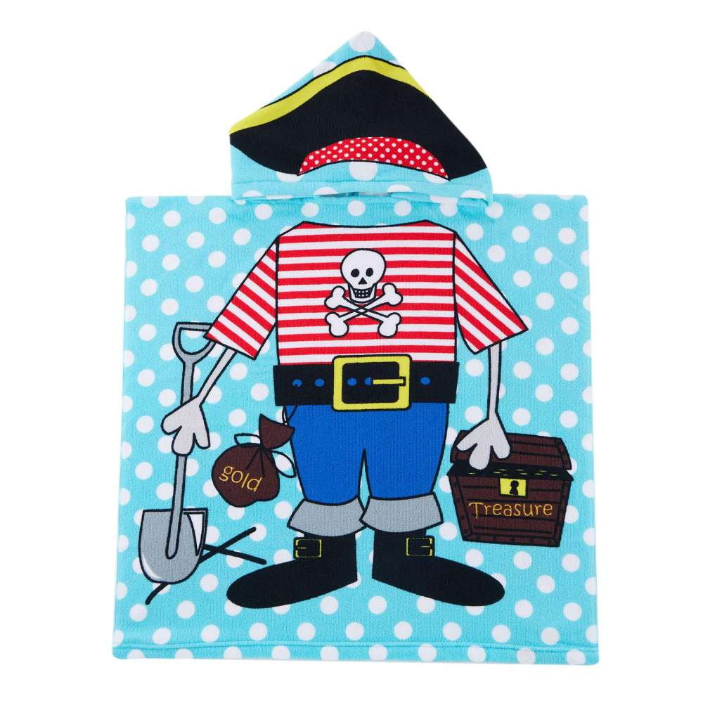 GYRATEDREAM Kids Towel Robe with Hood, 48"x24" Microfiber Poncho ...