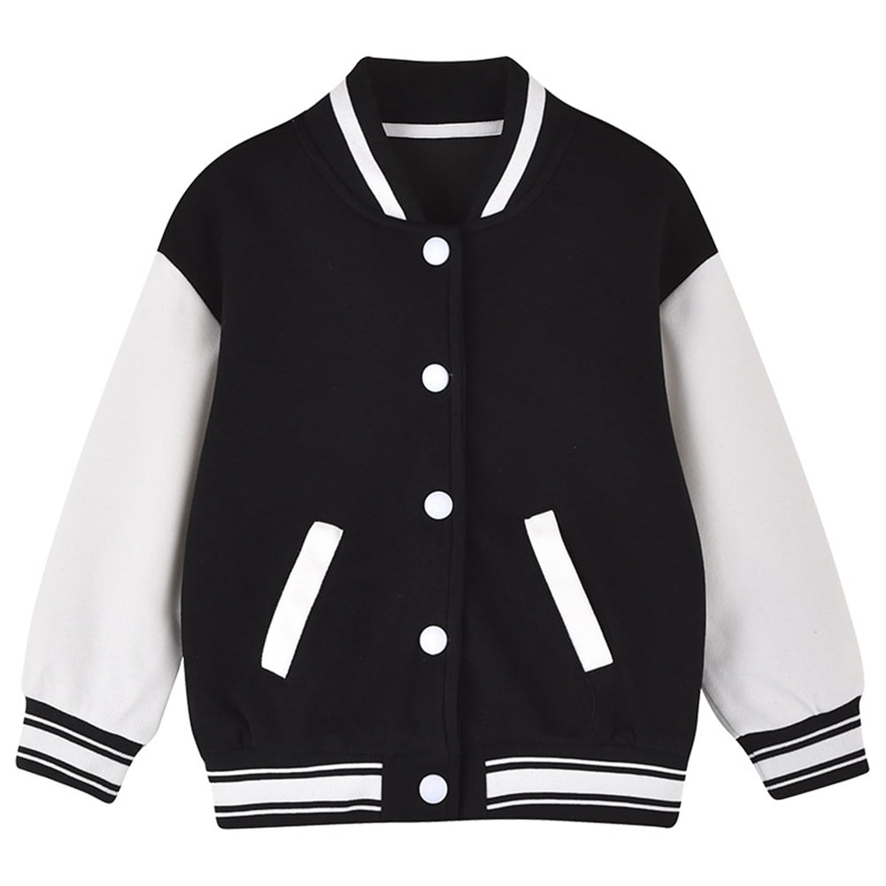 GYRATEDREAM Kids Varsity Jacket Girls Boys Baseball Jacket Bomber Coat ...