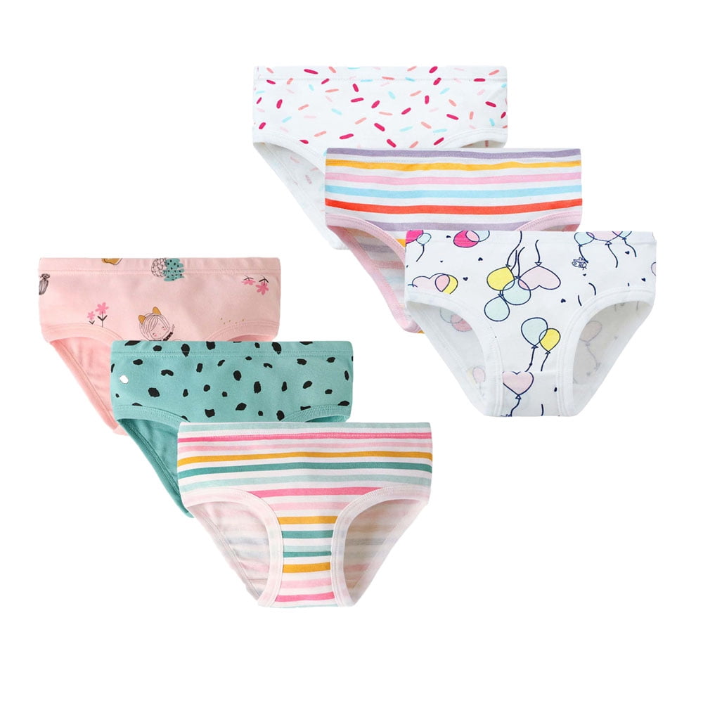 GYRATEDREAM Little Girls' Soft Cotton Underwear Kids Breathable Comfort ...