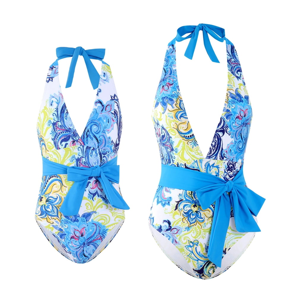 GYRATEDREAM Mommy and Me Swimsuits Family Matching Swimsuits One-Piece ...