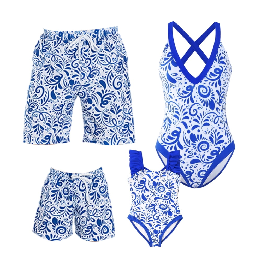 GYRATEDREAM Mommy and Me Swimsuits Family Matching Swimsuits Women One ...