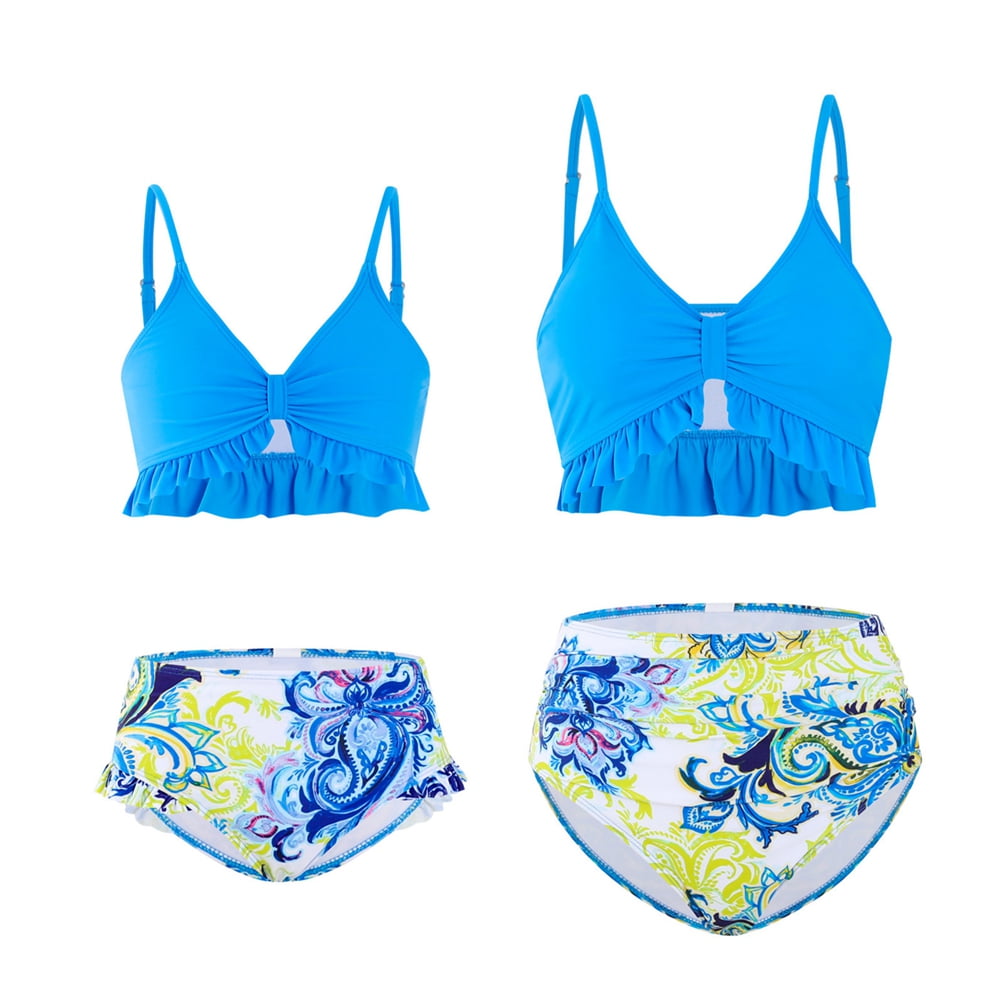 GYRATEDREAM Mommy and Me Swimsuits Two Pieces Bikini Set Family ...